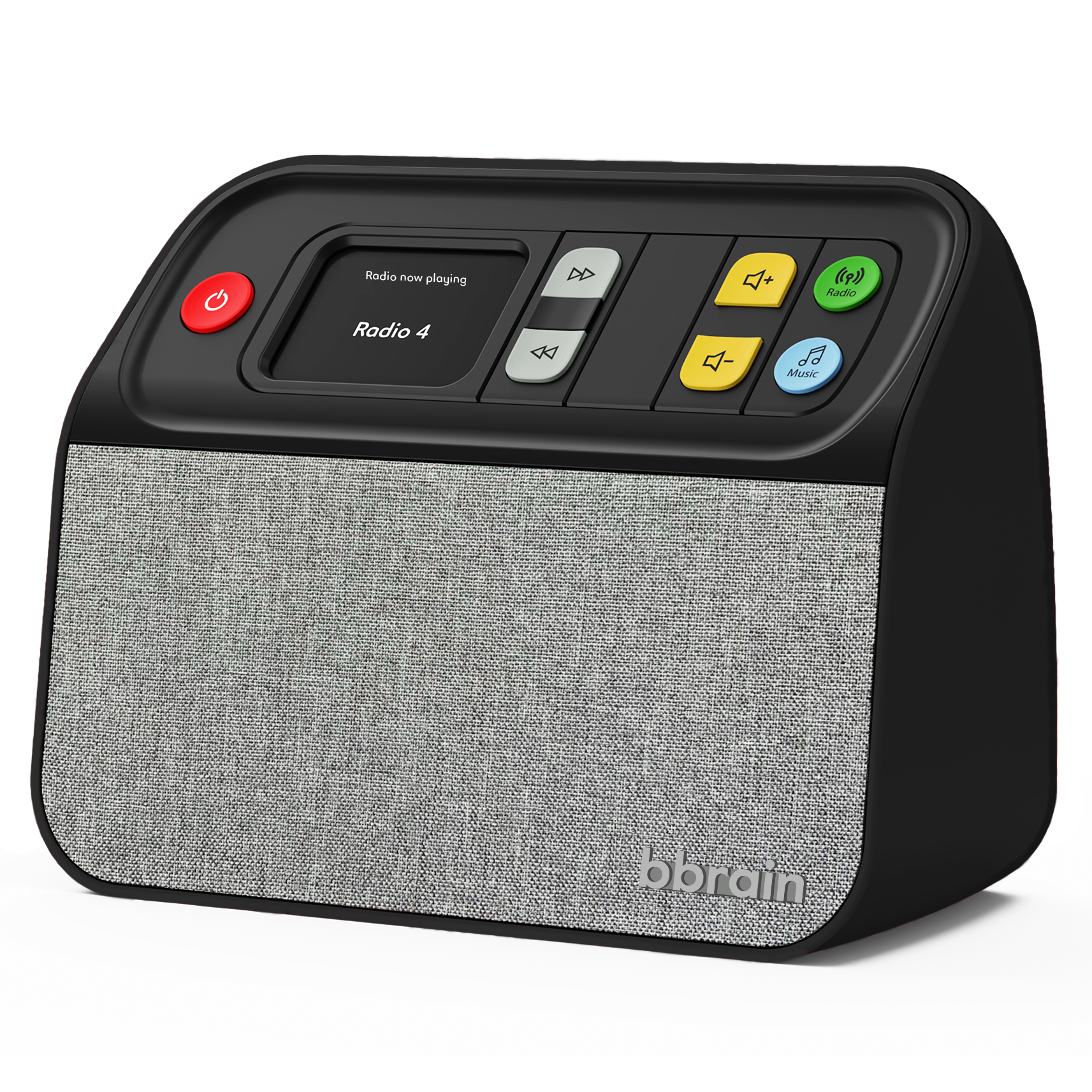 Demenz-Radio & Player, DAB+/FM/USB, Ein- und Ausblenden von Schaltfläc